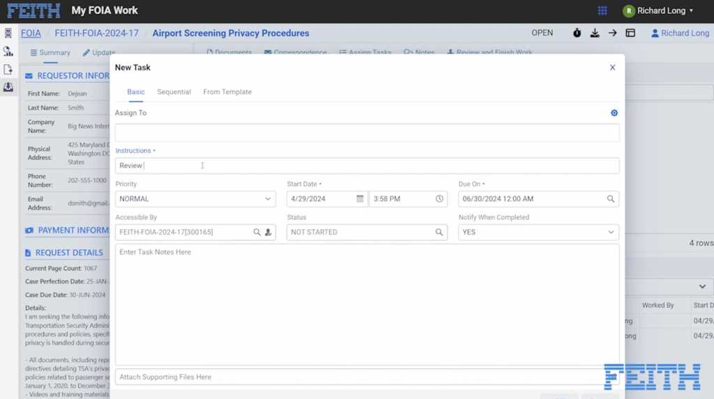 FOIA Manager | Feith Systems